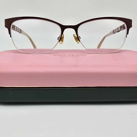 kate spade | Accessories | Kate Spade Valary W94 Brown Semi Rimless ...